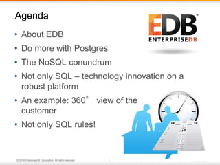 NoSQL Now: Postgres - The NoSQL Cake You Can Eat | PPT
