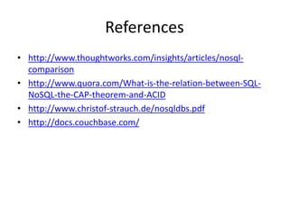 NoSQL and Couchbase | PPT