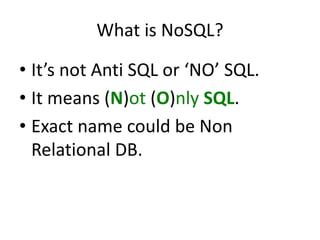 NoSQL and Couchbase | PPT