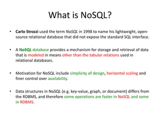 NoSQL and Couchbase | PPT