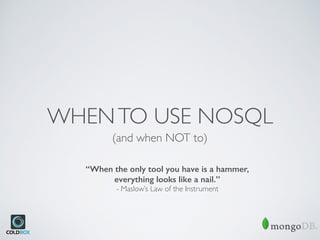 ITB2016 - NoSQL with mongodb and ColdFusion (CFML) | PPT