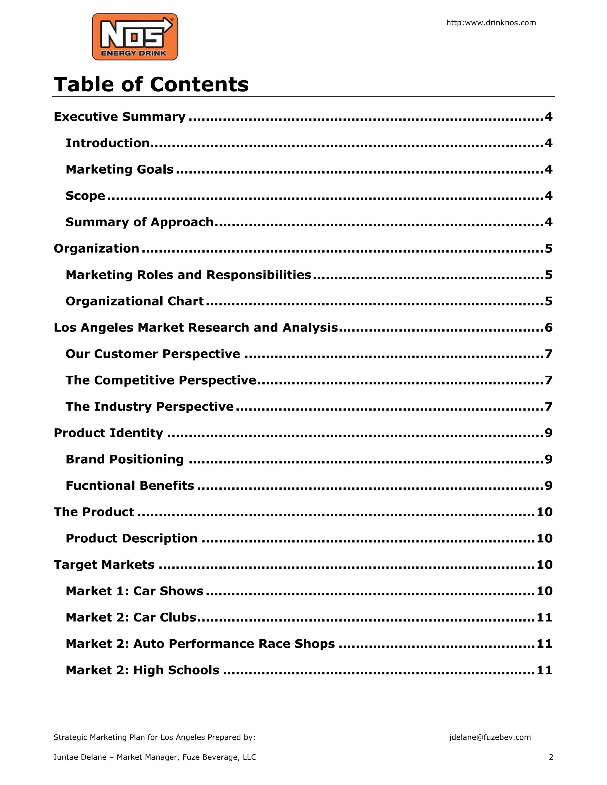 Sample Strategic Marketing Plan | PDF