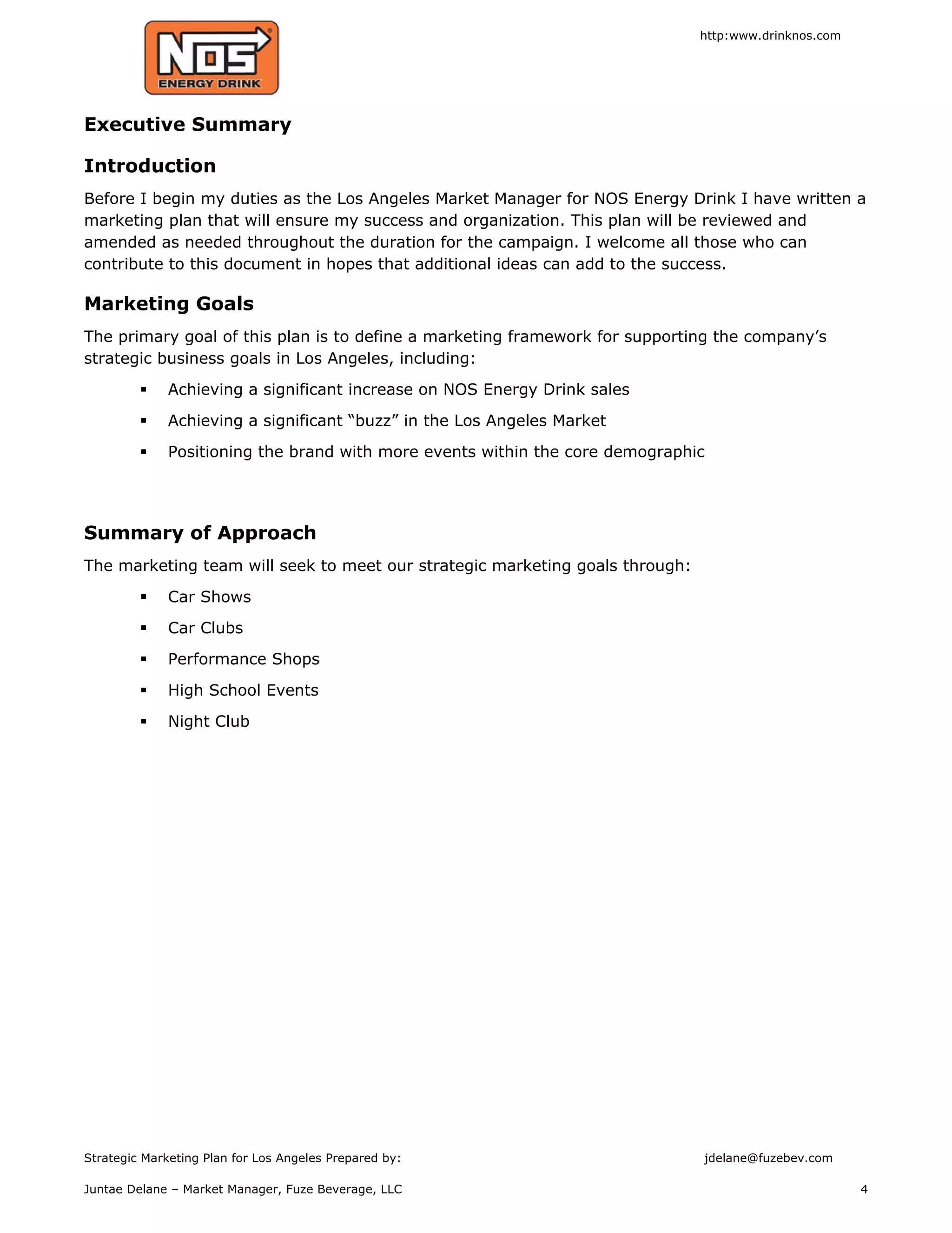 Sample Strategic Marketing Plan | PDF