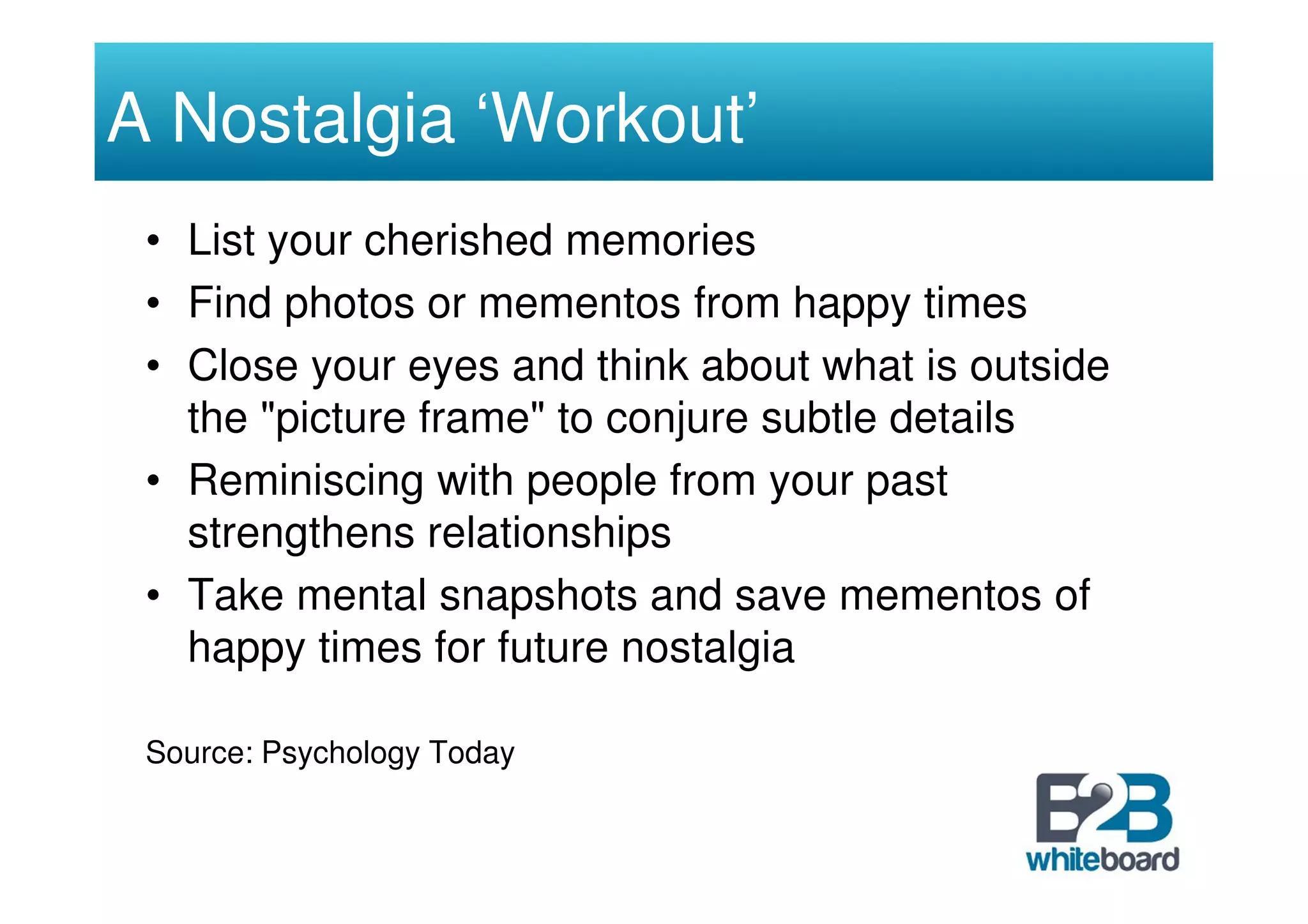 Nostalgia Marketing | PPT