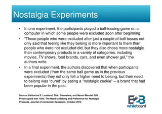 Nostalgia Marketing | PDF