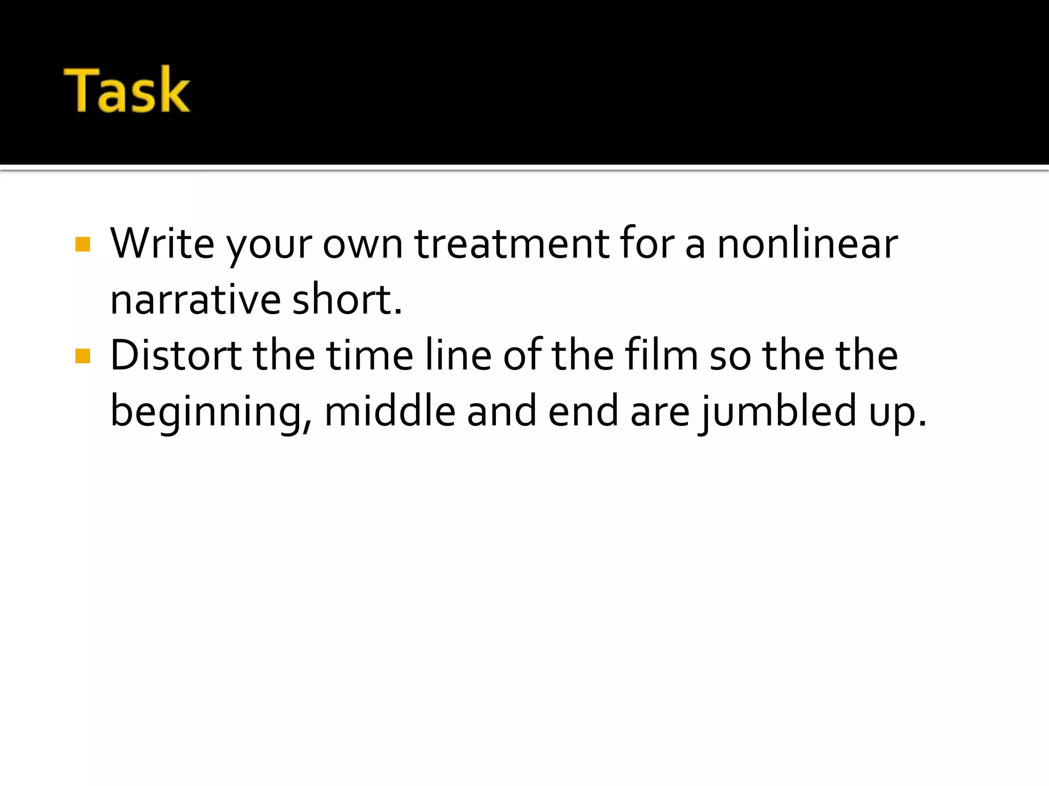 Nostalgia & non linear narrative | PPT