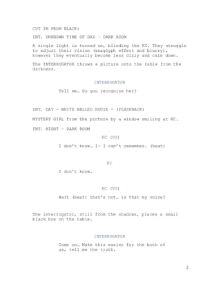 Nostalgia screenplay - 1st Draft | DOCX | Eye and Vision Conditions | Diseases and Conditions