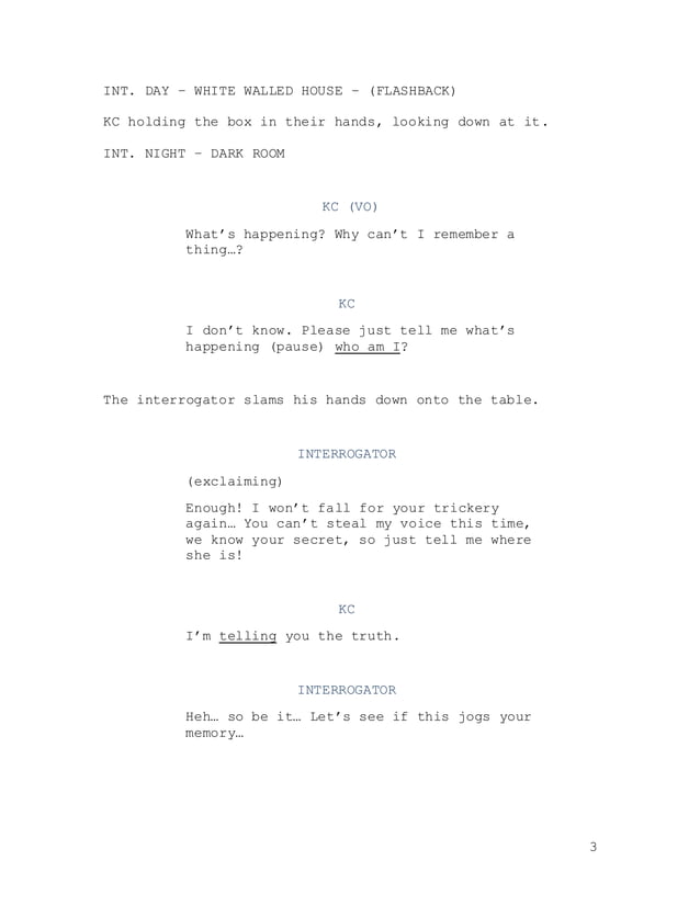 Nostalgia Screenplay Final Draft | DOCX | Eye and Vision Conditions ...