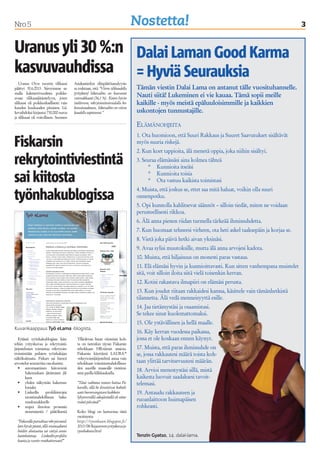 Uranus Oy:n rekrytointijulkaisu - Nostetta nro 5 | PDF