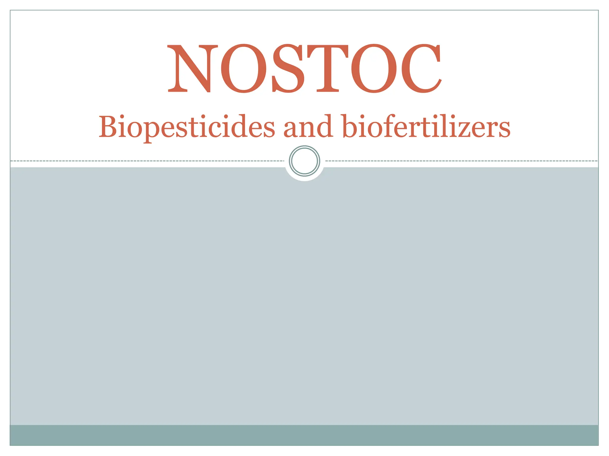 NOSTOC -Power Point Presentation. introduction and other detail | PPTX