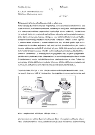 Nostoja kirjasta tietovarastot ja business intelligence | PDF