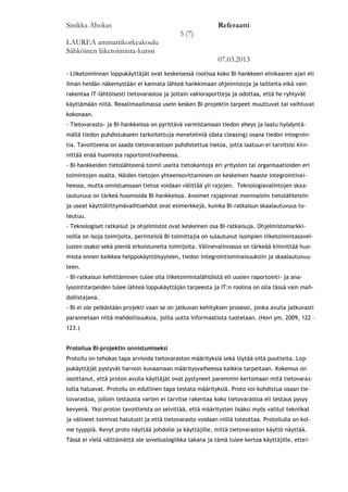 Nostoja kirjasta tietovarastot ja business intelligence | PDF