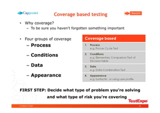 No struggle with test design (presentation at TestExpo 2015 Denmark) | PPT
