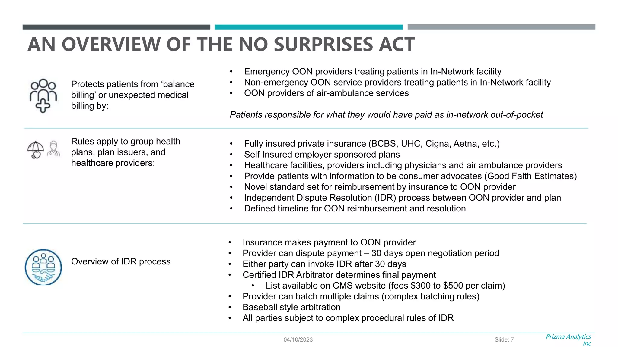 No Surprises Act Presentation 20230410.pptx