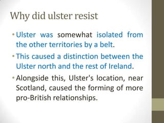 No surrender ulster and home rule | PPT | Free Download