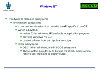 Nos Windows | PPT