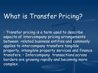 Transfer pricing (by BU AIS 2nd Batch) | PPT