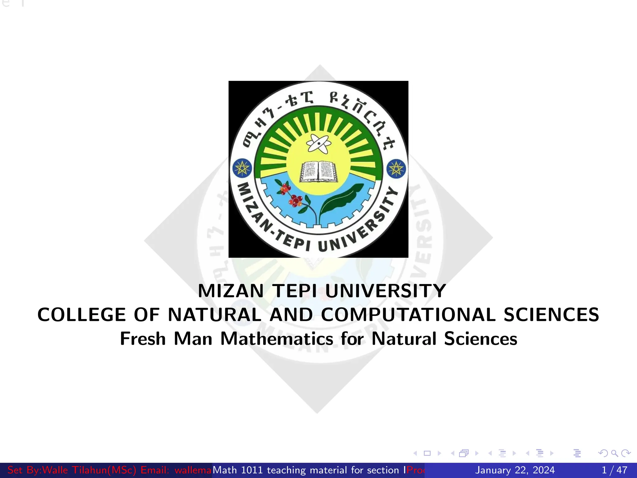 not.pdf , freshman Mathematics math1011 | PDF