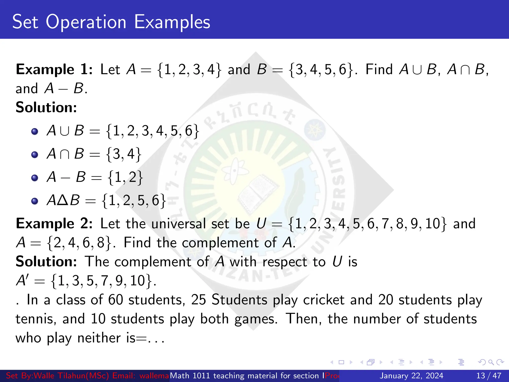 not.pdf , freshman Mathematics math1011 | PDF