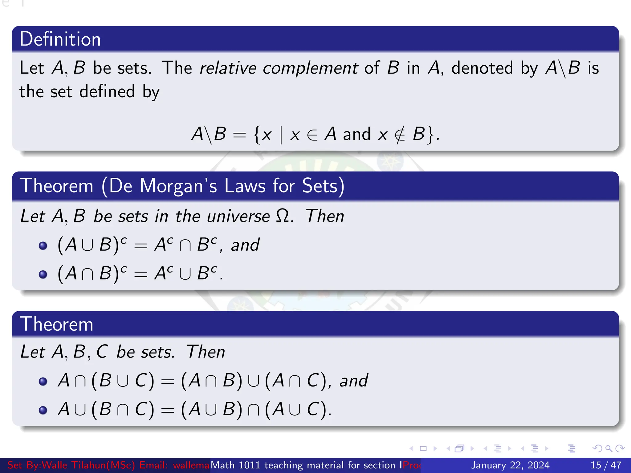 not.pdf , freshman Mathematics math1011 | PDF