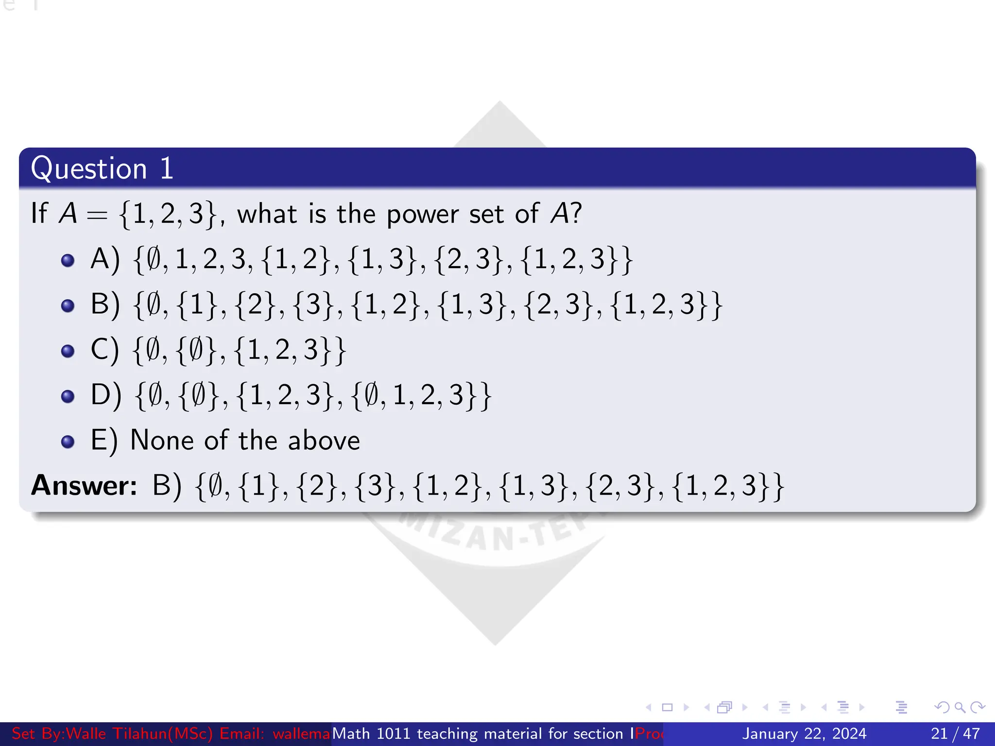 not.pdf , freshman Mathematics math1011 | PDF