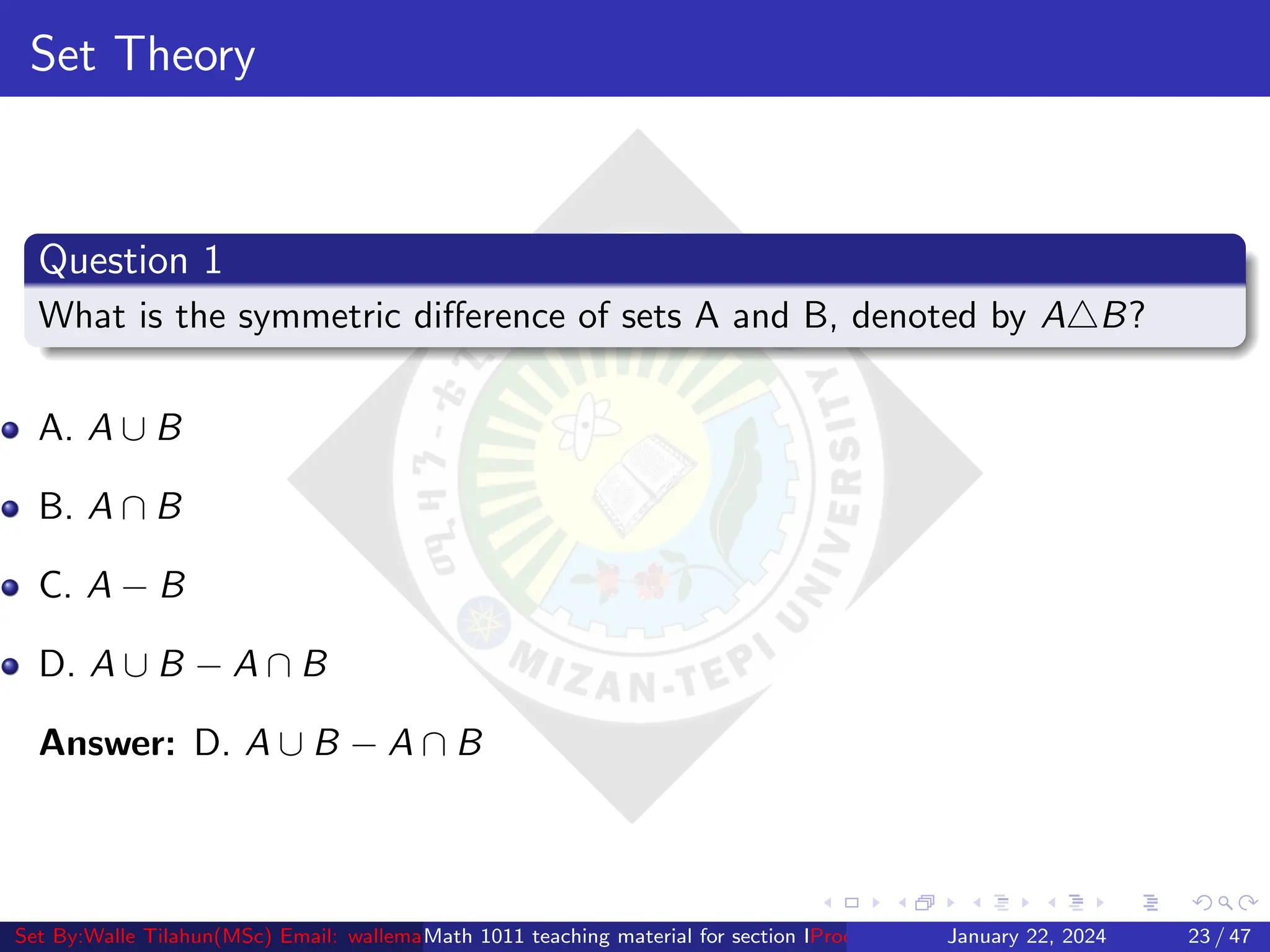 not.pdf , freshman Mathematics math1011 | PDF
