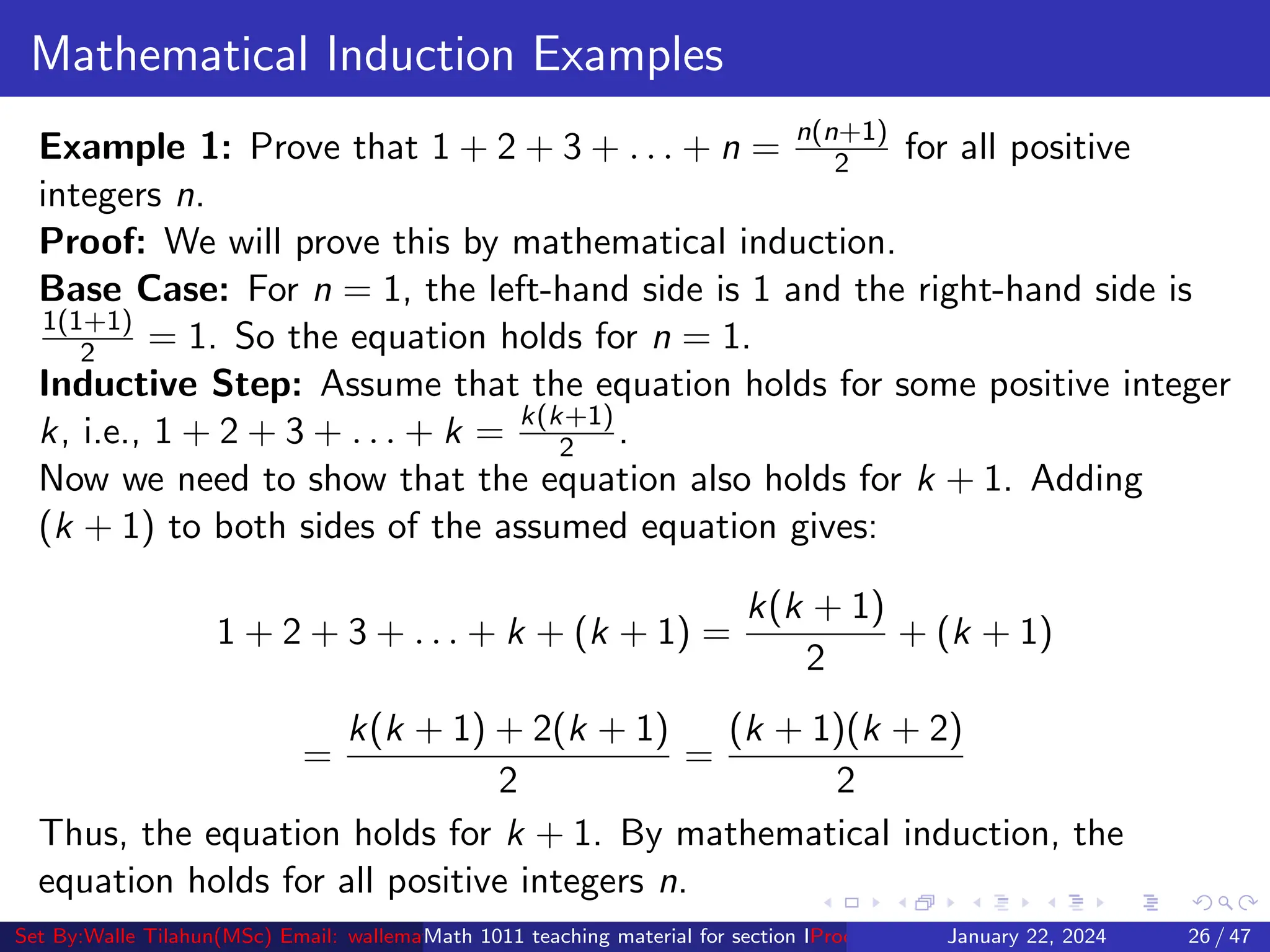 not.pdf , freshman Mathematics math1011 | PDF