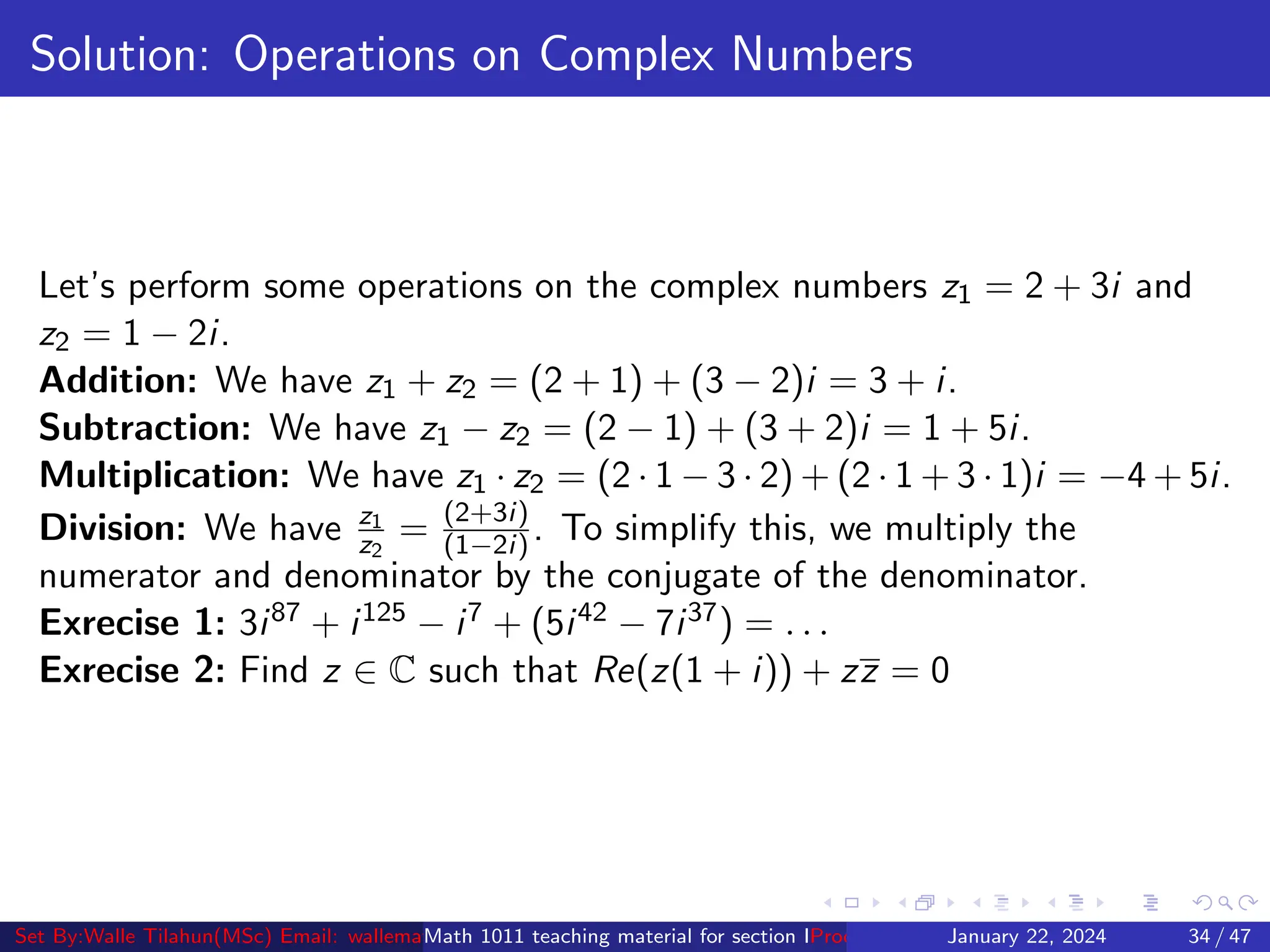not.pdf , freshman Mathematics math1011 | PDF