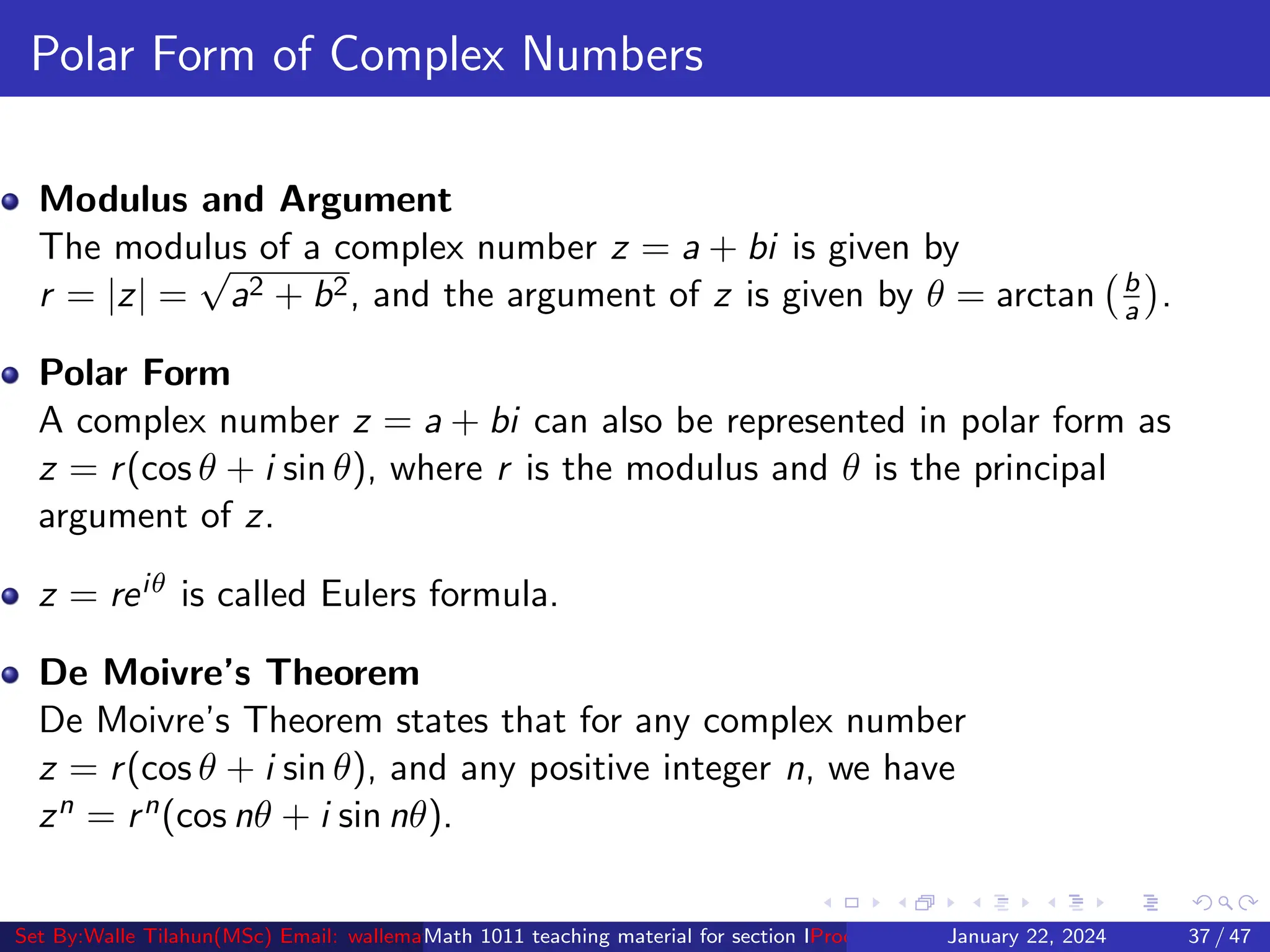 not.pdf , freshman Mathematics math1011 | PDF