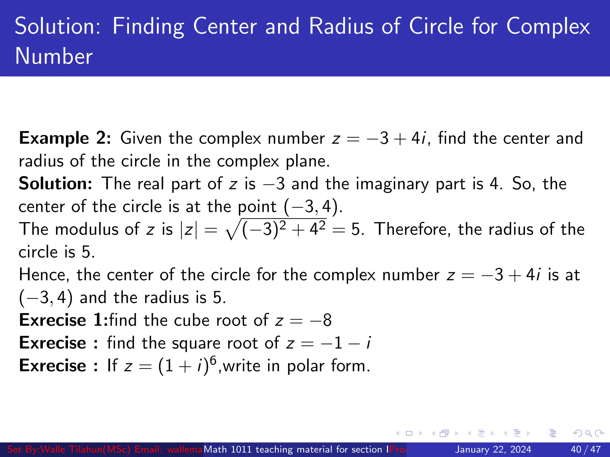 not.pdf , freshman Mathematics math1011 | PDF