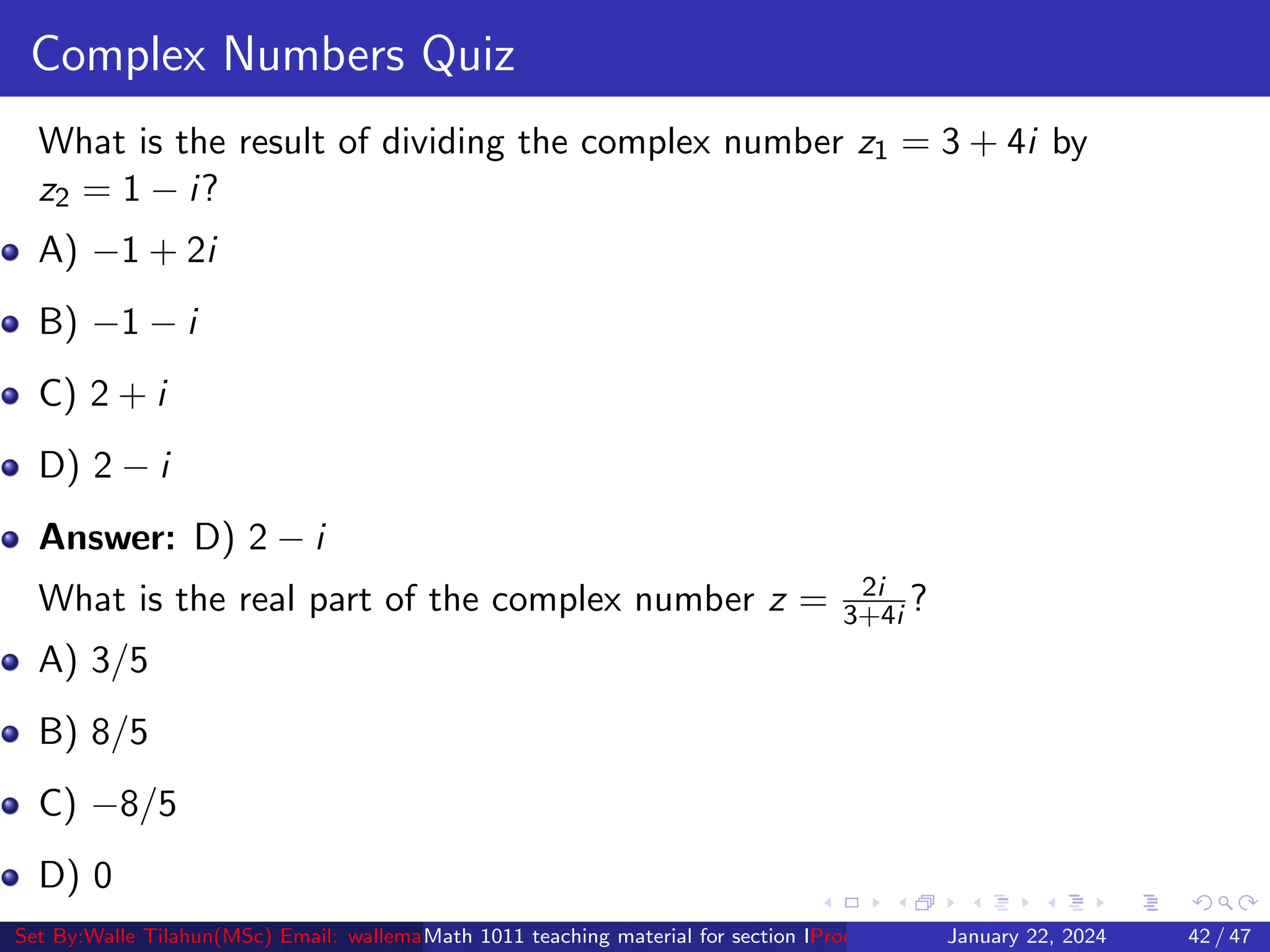 not.pdf , freshman Mathematics math1011 | PDF