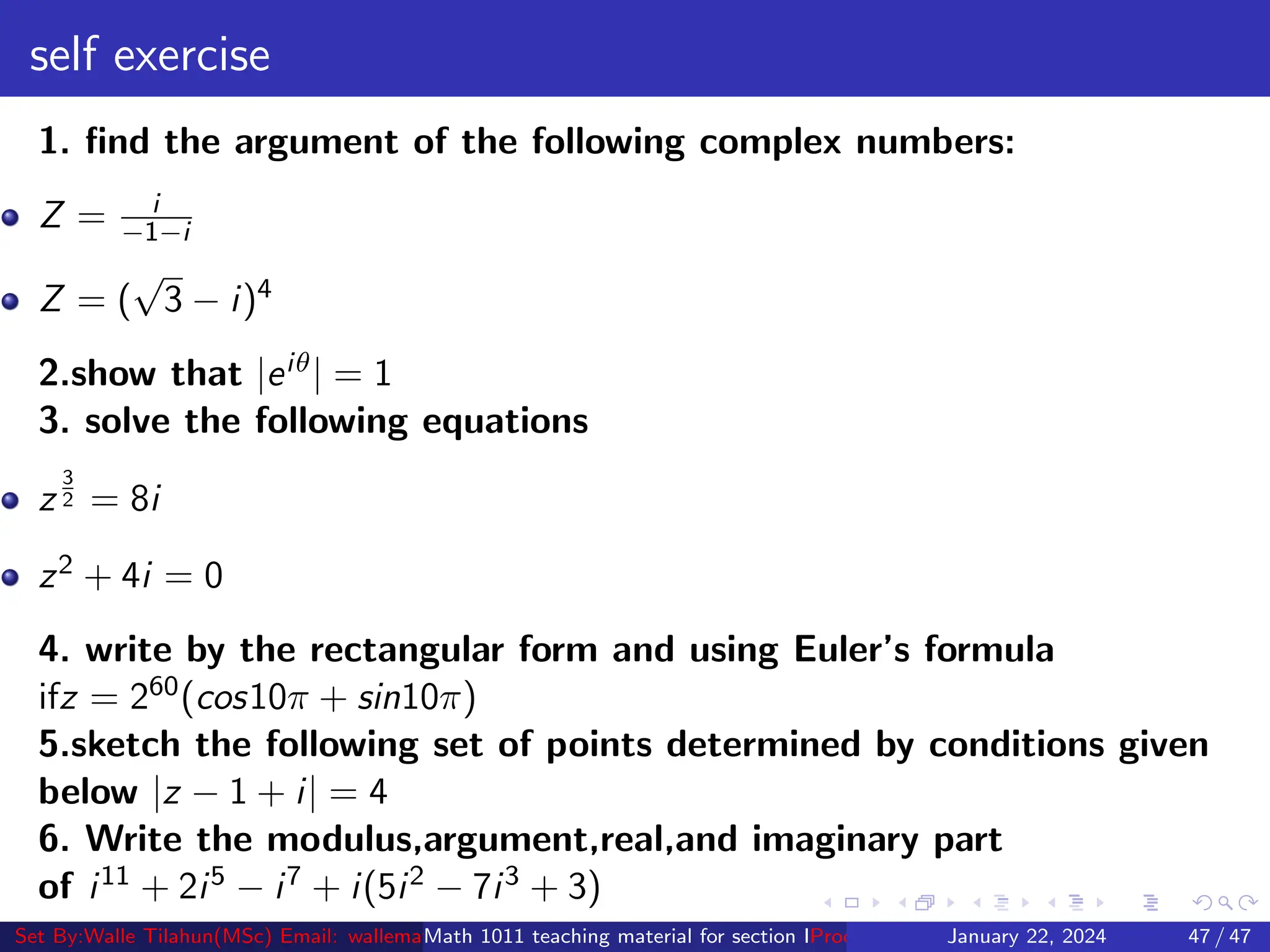 not.pdf , freshman Mathematics math1011 | PDF