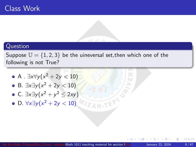 not.pdf , freshman Mathematics math1011 | PDF | Physics | Science