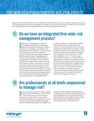 New Risk Management Paradigm for Not-For-Profits | PDF | Business ...