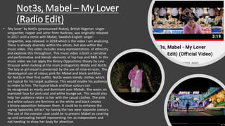 Not3s, mabel my lover (radio edit) analysis | PPT