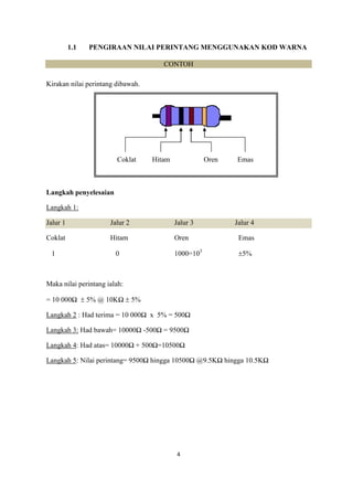 KOMPONEN PASIF DAN PENGIRAAN | PDF