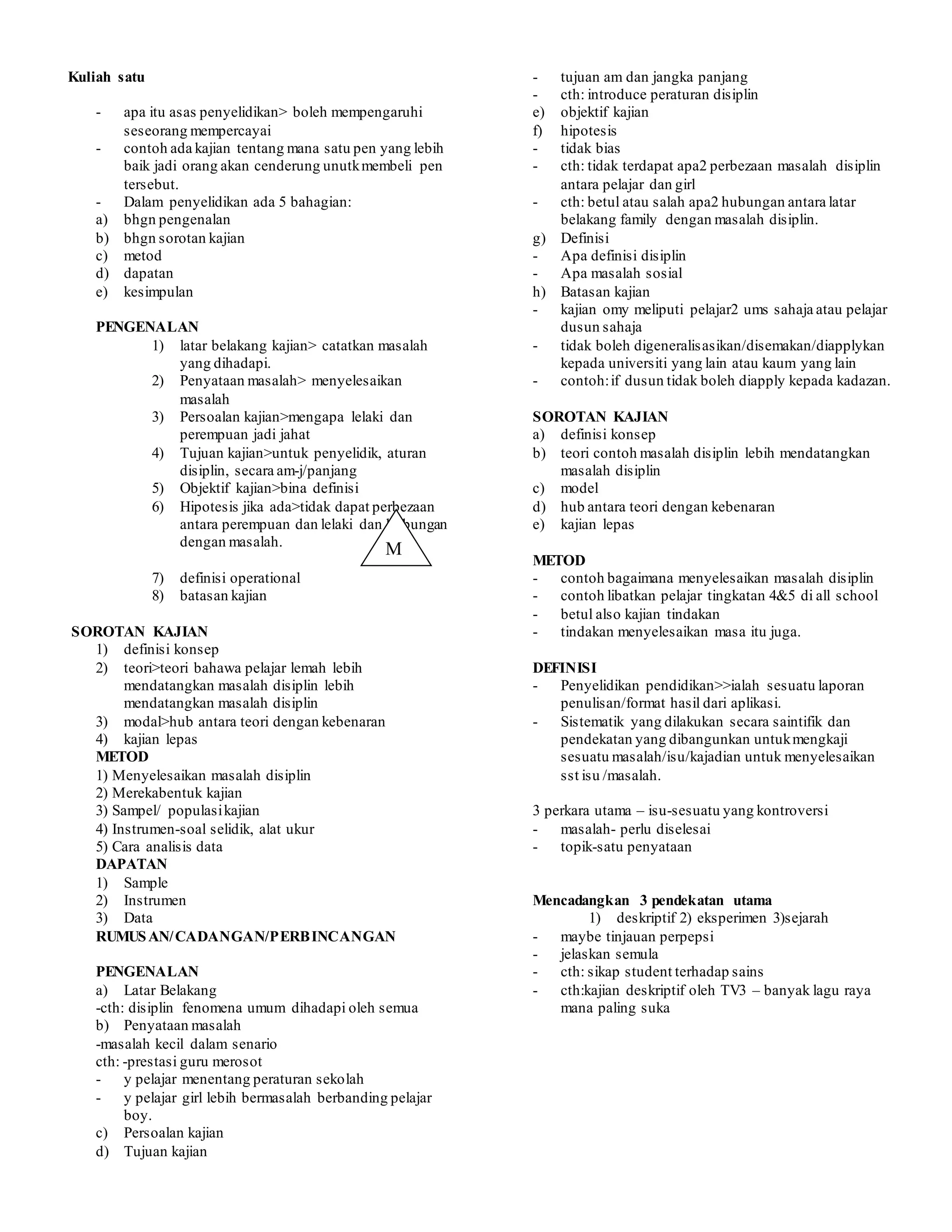 Nota asas-penyelidikan-dalam-pendidikan | DOC