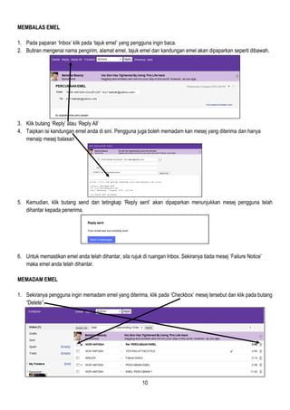 Nota aplikasi emel | PDF