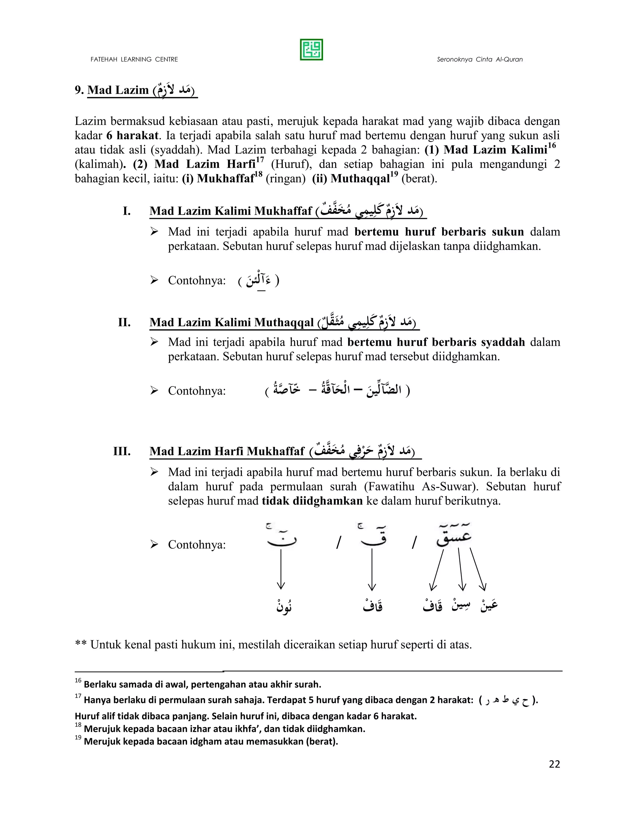 Nota ringkasan-asas-tajwid-21 | PDF