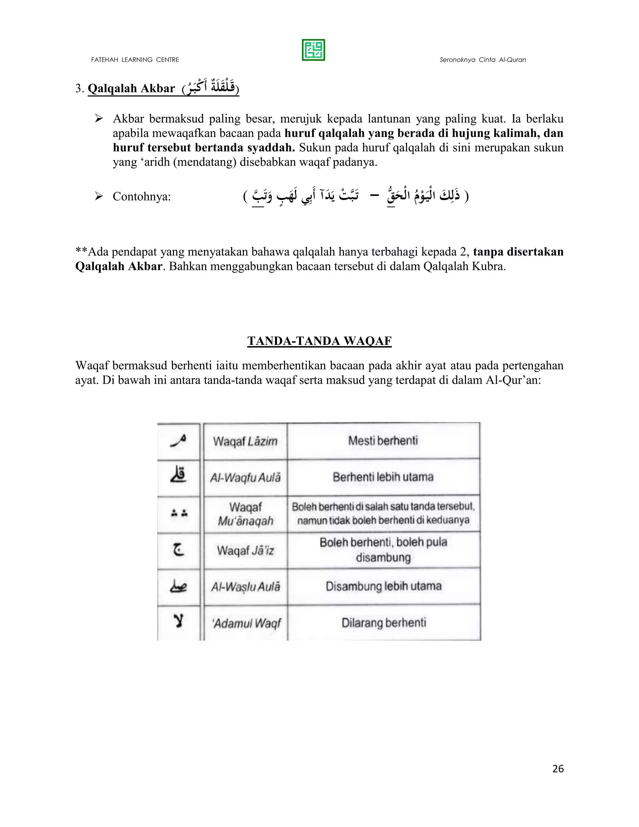 Nota ringkasan-asas-tajwid-21 | PDF