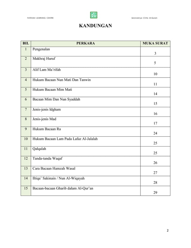 Nota ringkasan-asas-tajwid-21 | PDF