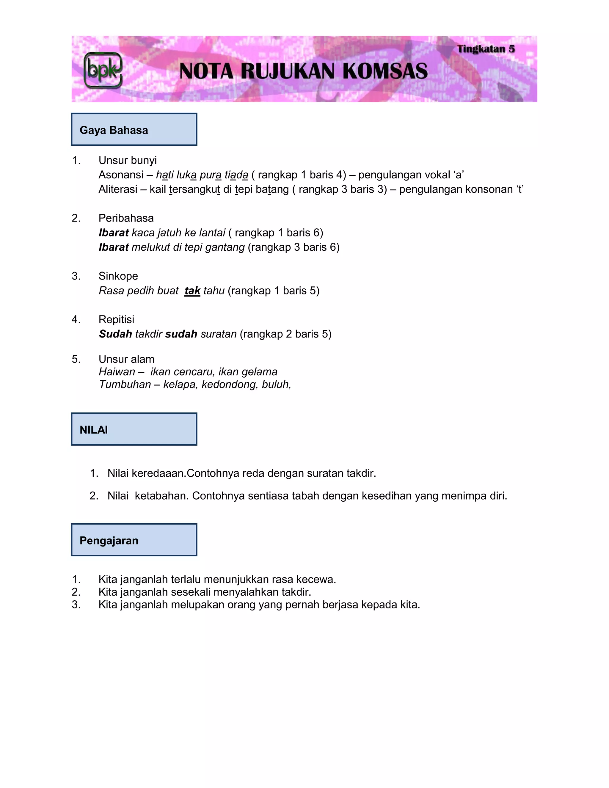 Pantun Enam Kerat | PDF