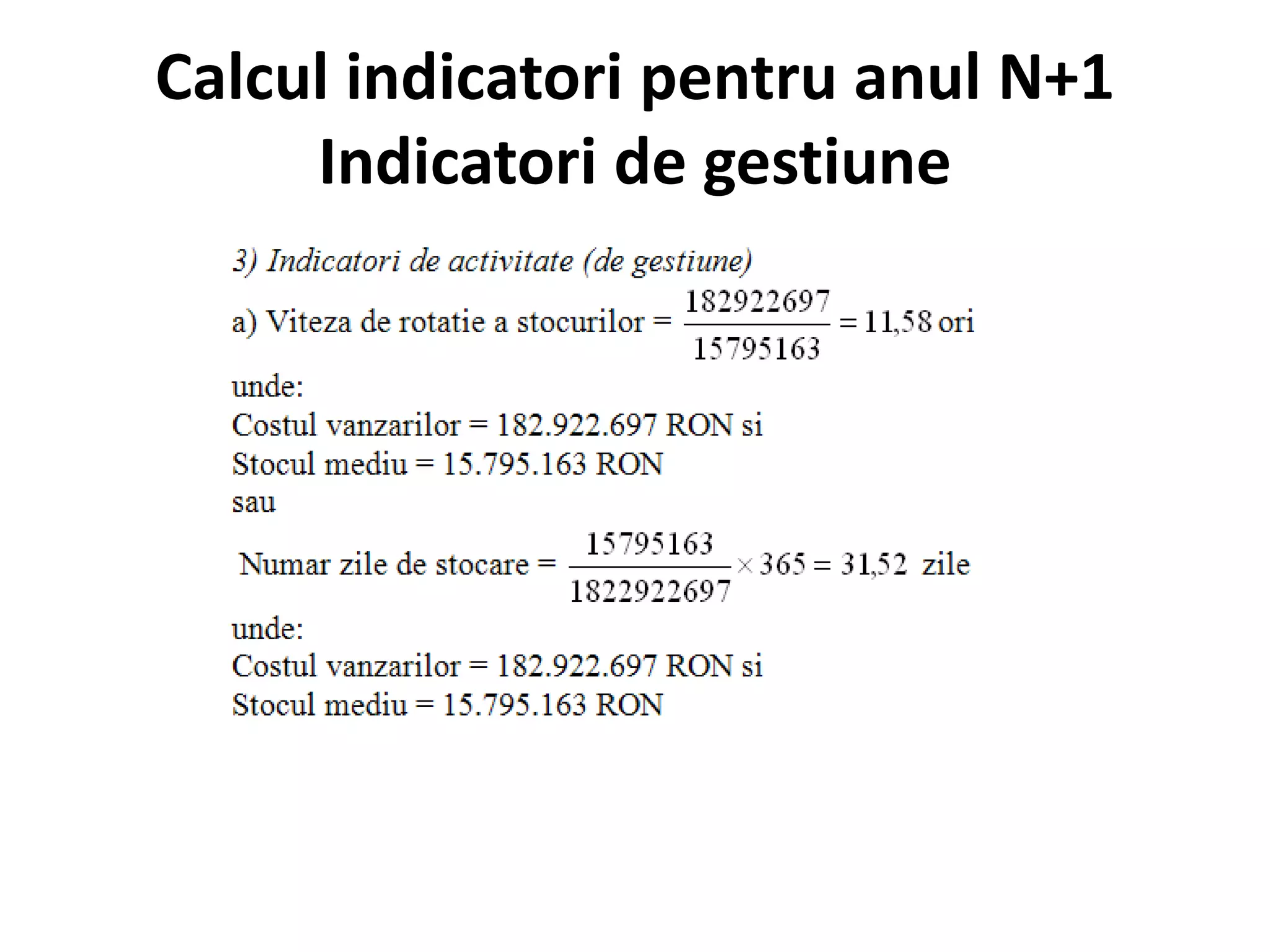 Principalii indicatori economico-financiari | PPTX