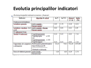 Principalii indicatori economico-financiari | PPTX