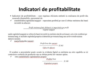 Principalii indicatori economico-financiari | PPTX