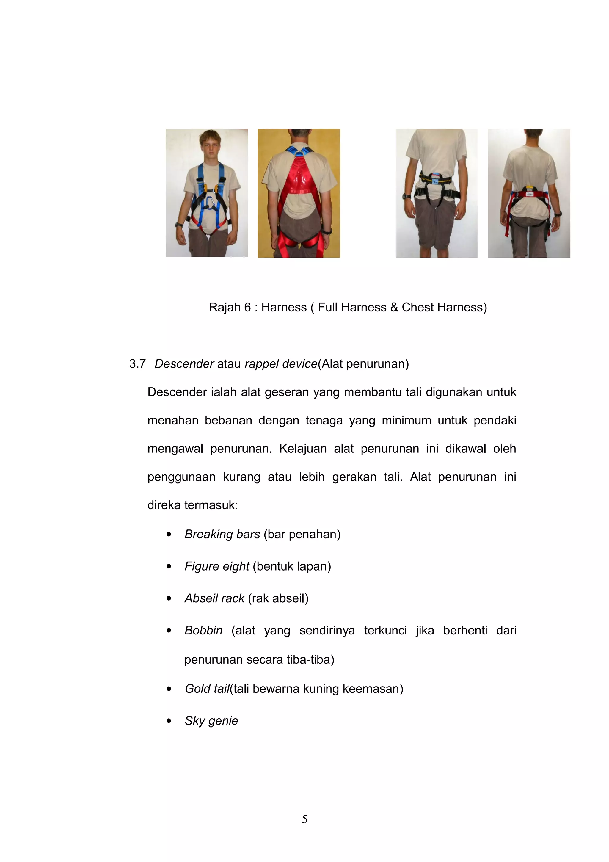 Nota abseiling | PDF