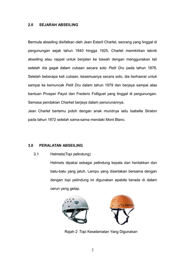 Nota abseiling | PDF