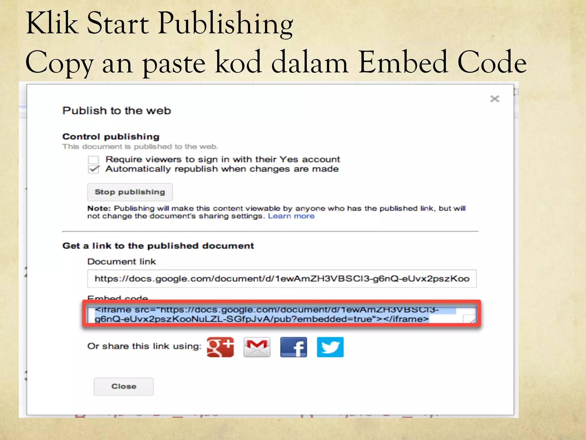 Nota asas google docs dan Frog VLE | PDF