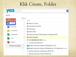 Nota asas google docs dan Frog VLE | PDF