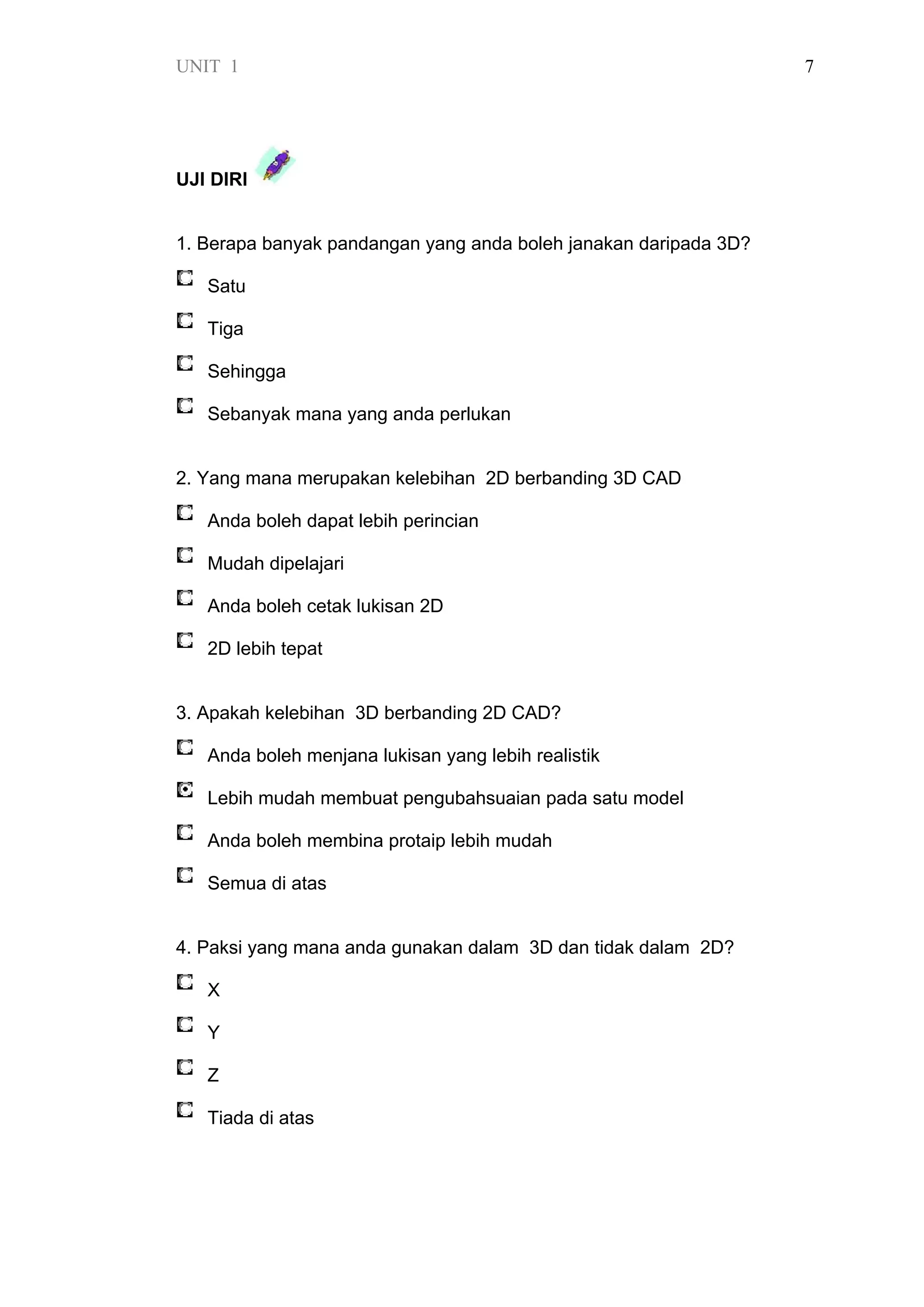 Nota AutoCAD 3D | PDF